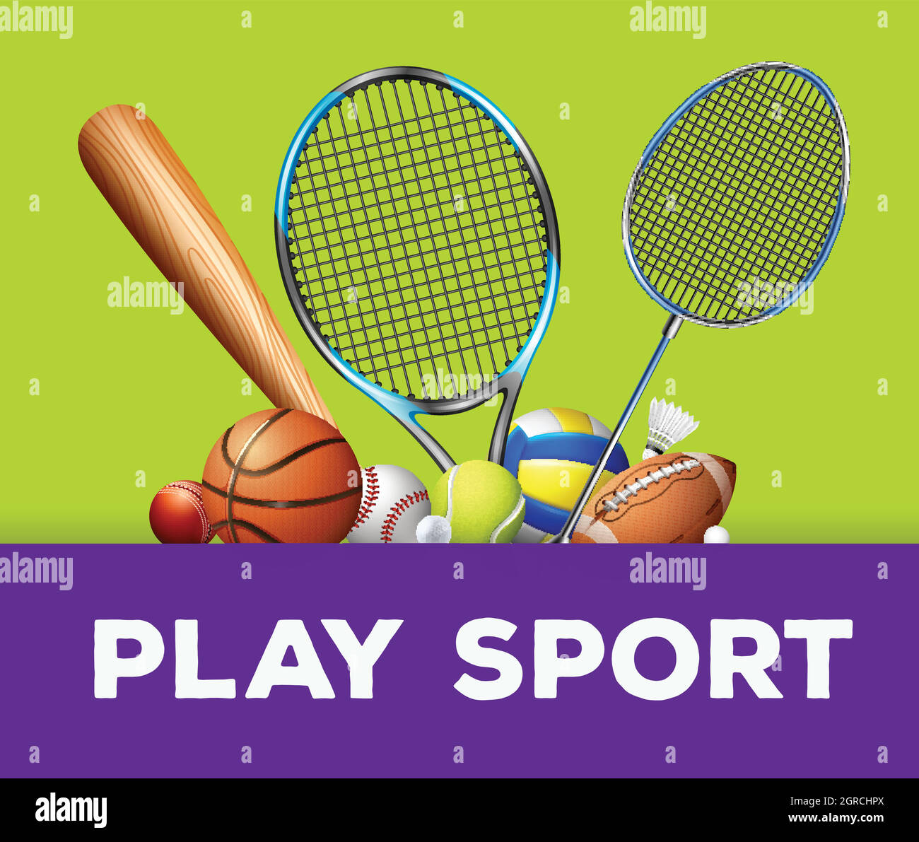 Sport equipment sports equipment Stock Vector Images - Alamy
