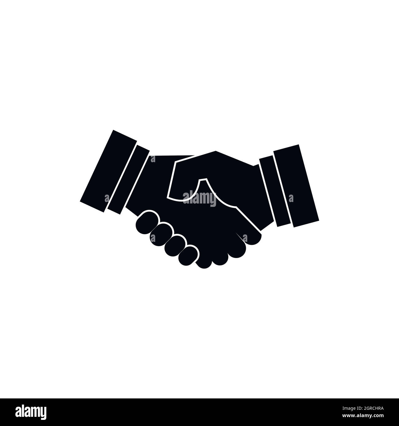 Handshake icon in simple style Stock Vector Image & Art - Alamy