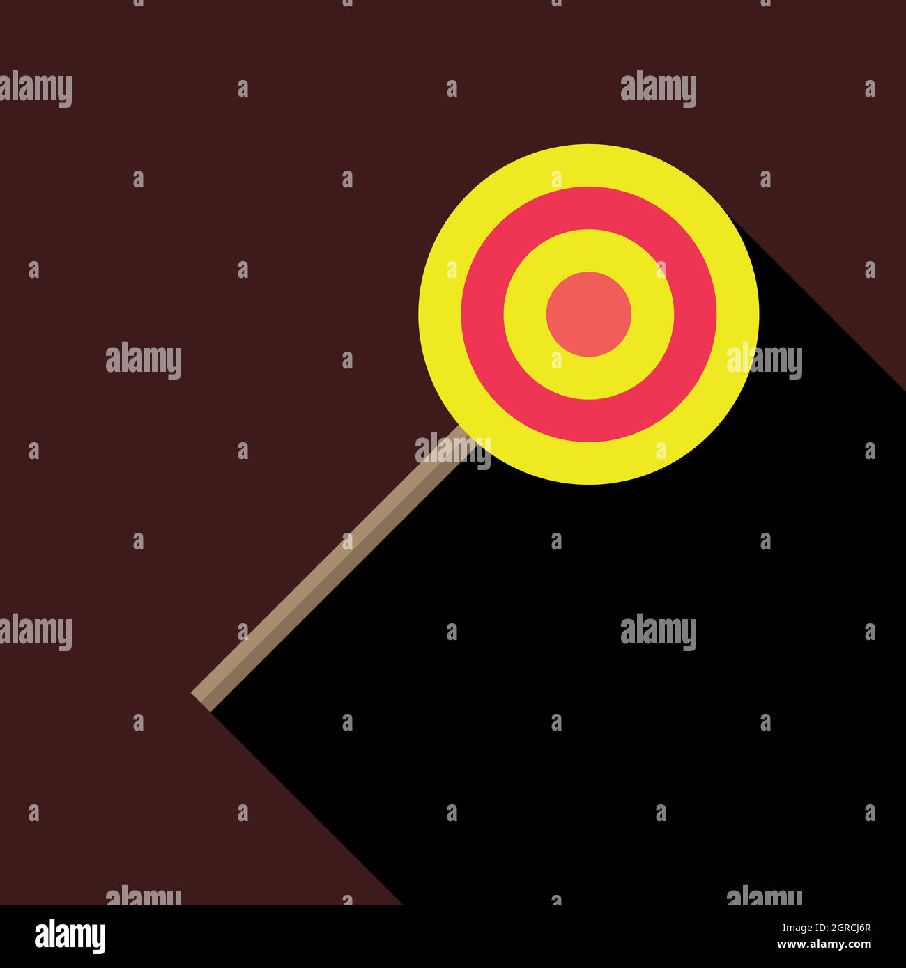 Orange candy on stick Stock Vector Images - Alamy