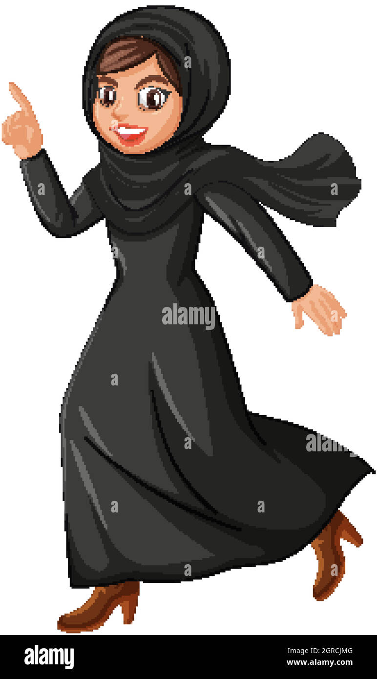 Cute muslim girl character Stock Vector Image & Art - Alamy