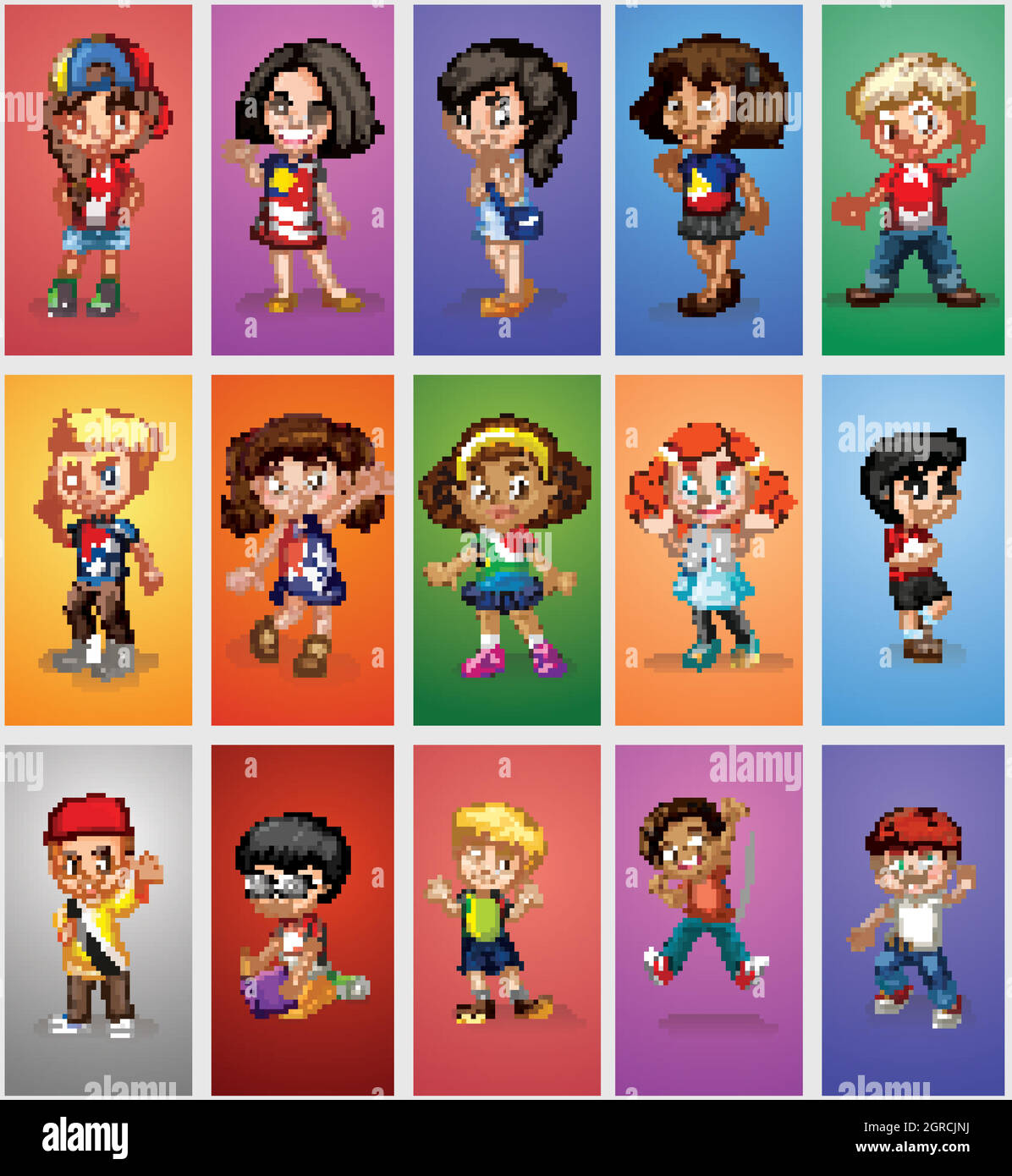 Children from different countries Stock Vector Image & Art - Alamy