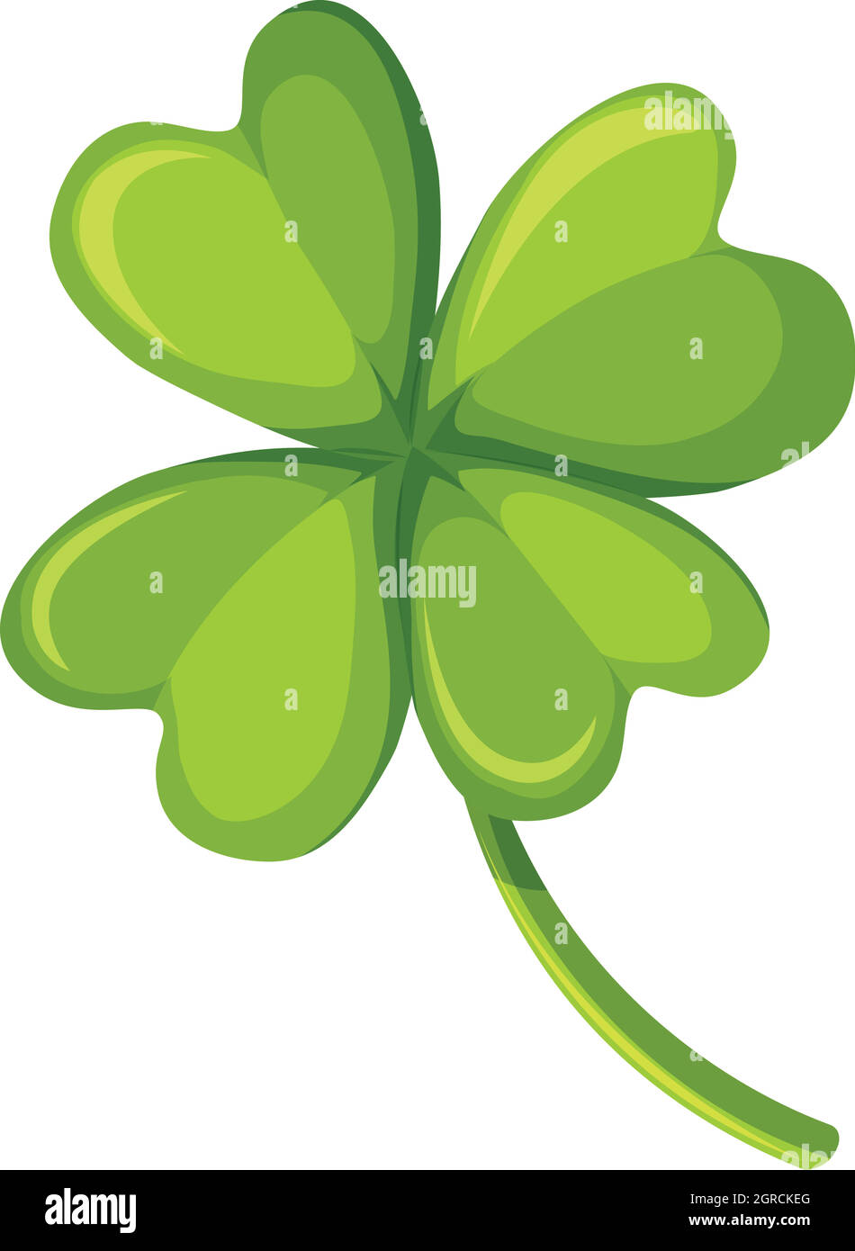 Shamrock leaf on white background Stock Vector Image & Art - Alamy