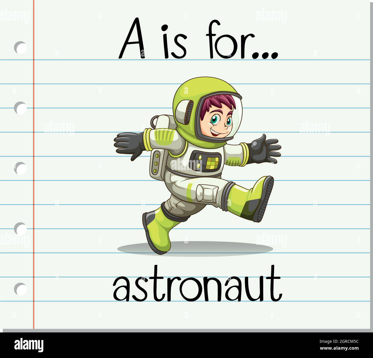 Letter A Astronaut