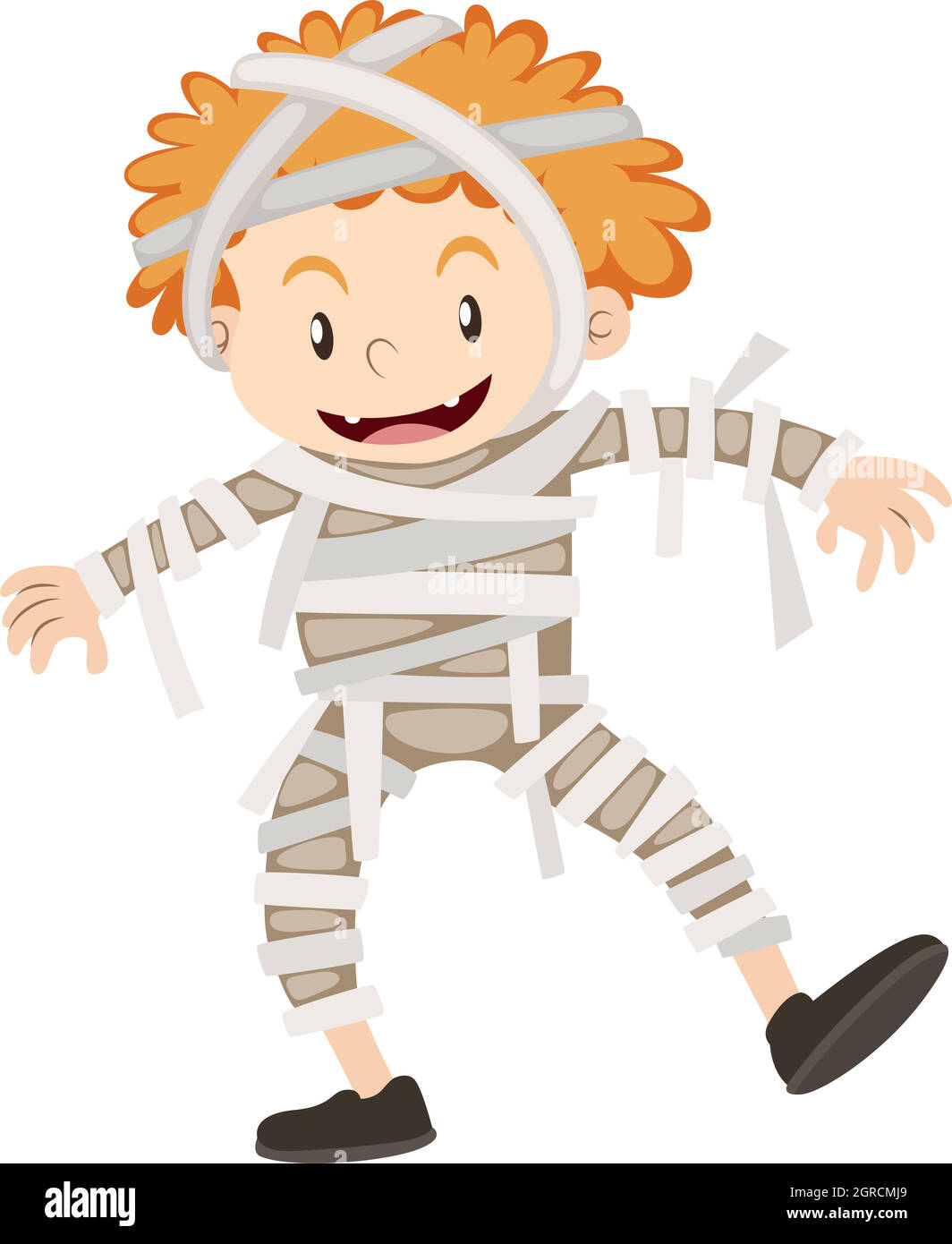 Boy dressed up as mummy Stock Vector Image & Art - Alamy