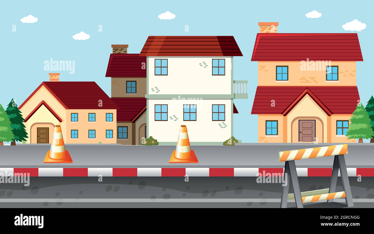 Beautiful colorful landscape Stock Vector Images - Alamy