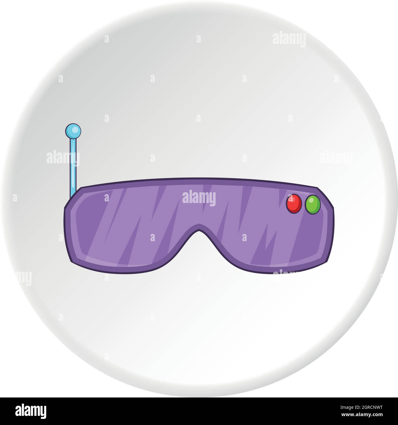 Virtual reality glasses icon, cartoon style Stock Vector Image & Art ...