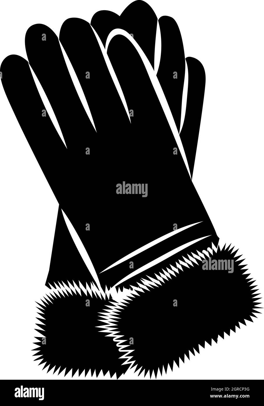 Gloves icon garment hand Cut Out Stock Images & Pictures - Alamy