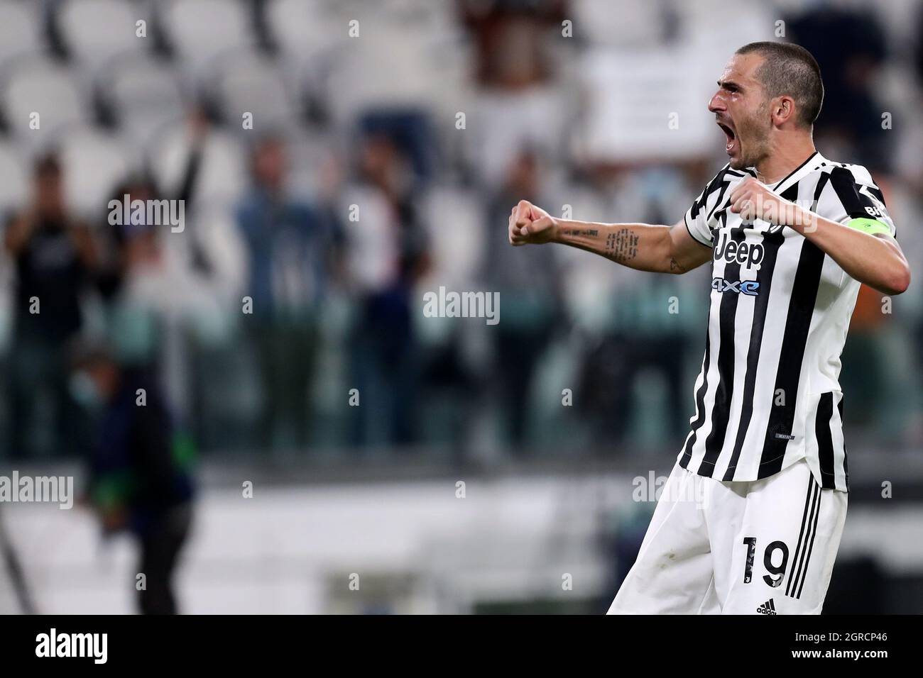 Leonardo Bonucci of Juventus Fc celebrates after winning the Uefa ...