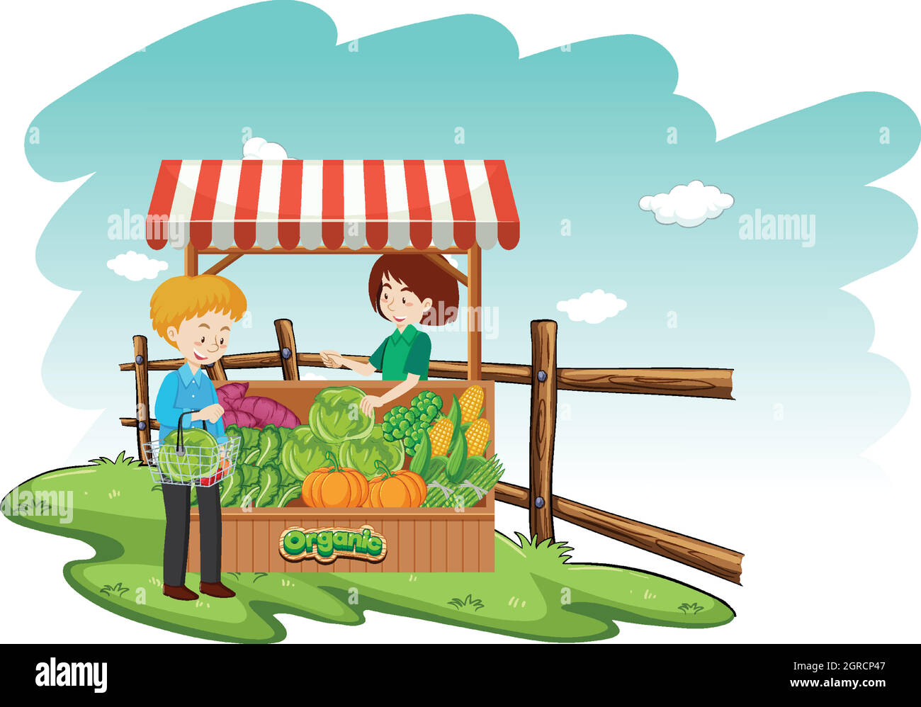Market Vendor Clipart