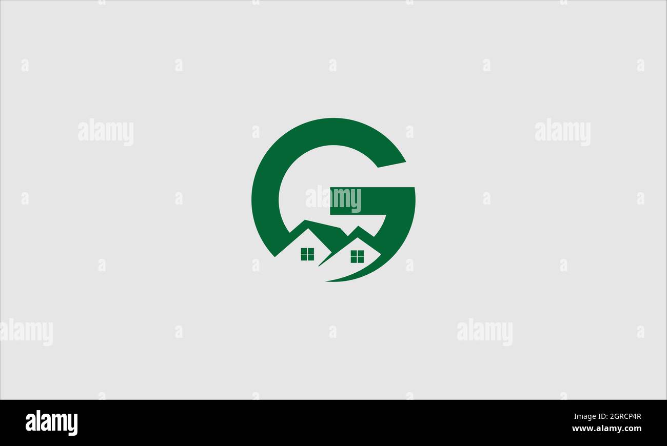 LETTER G REAL ESTATE LOGO DESIGN WITH NEGATIVE SPACE EFFECT FOR ...