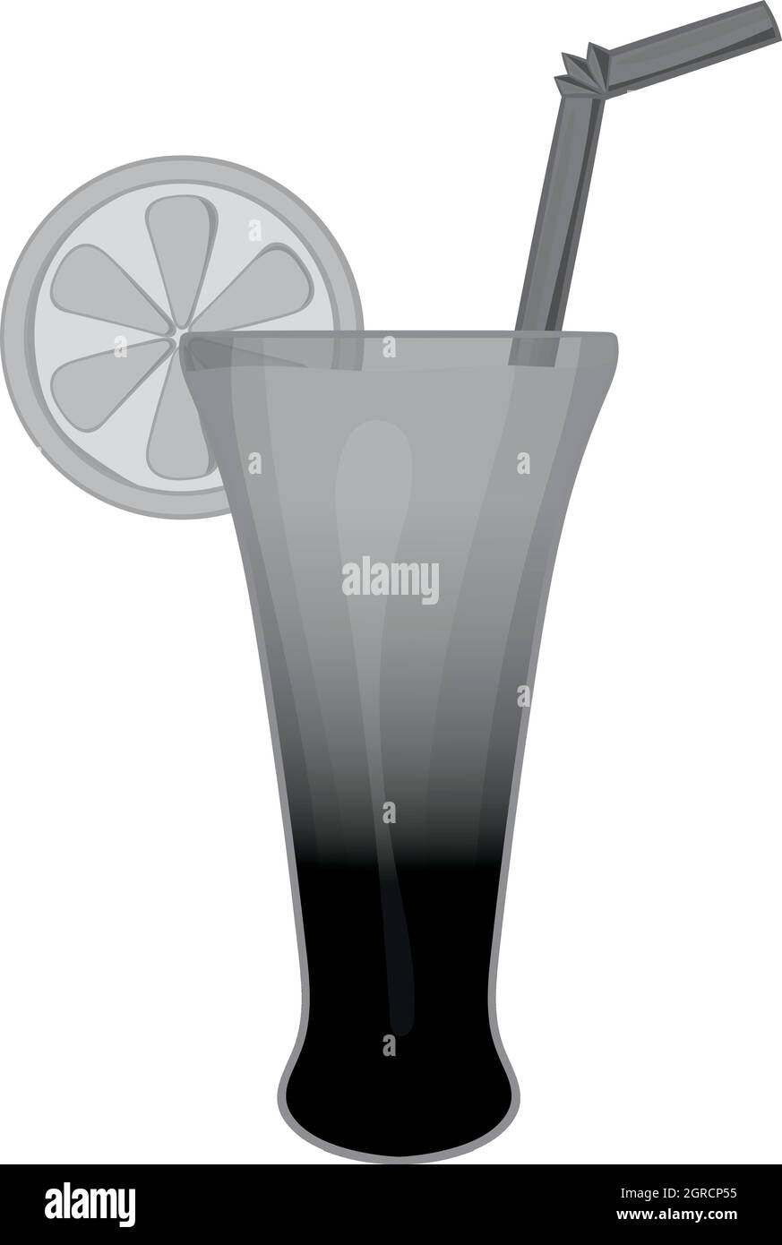 Fruit cocktail icon, black monochrome style Stock Vector Image & Art ...