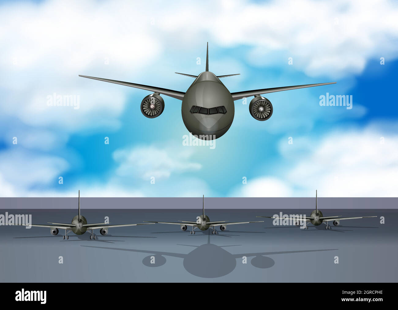Landing Stock Vector Images - Alamy