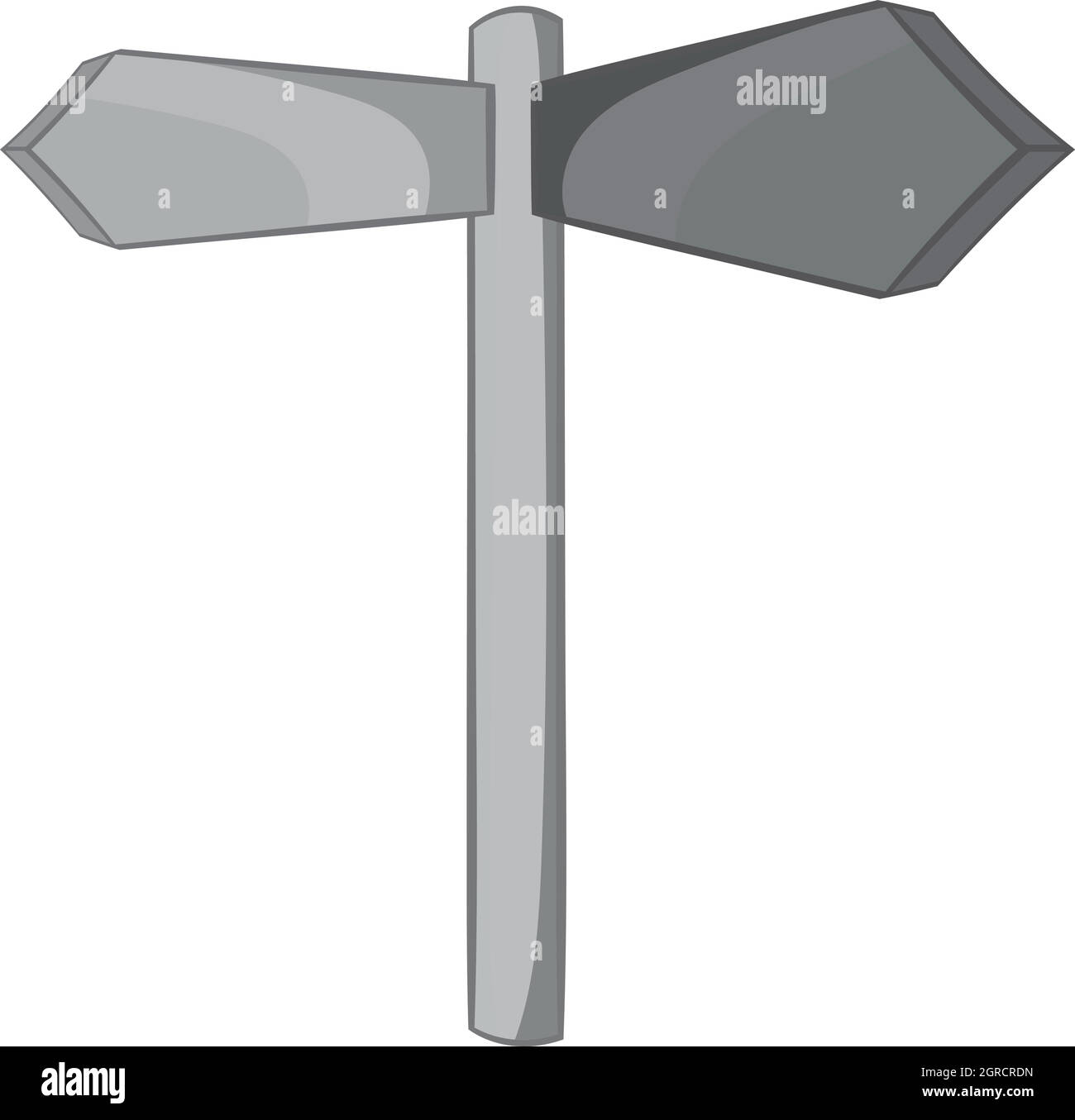 Empty signpost Stock Vector Images - Alamy