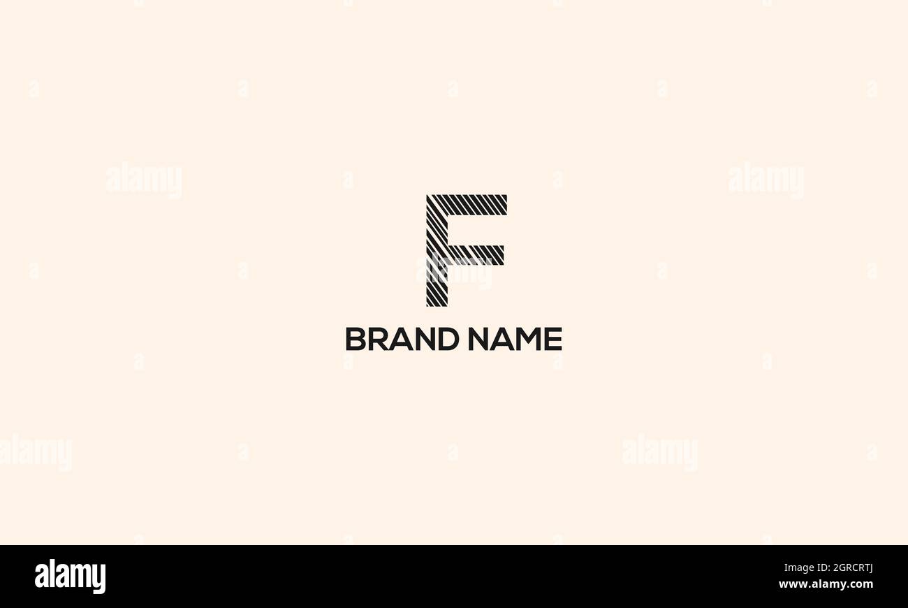 LETTER F LOGO DESIGN WITH NEGATIVE SPACE EFFECT FOR ILLUSTRATION USE ...