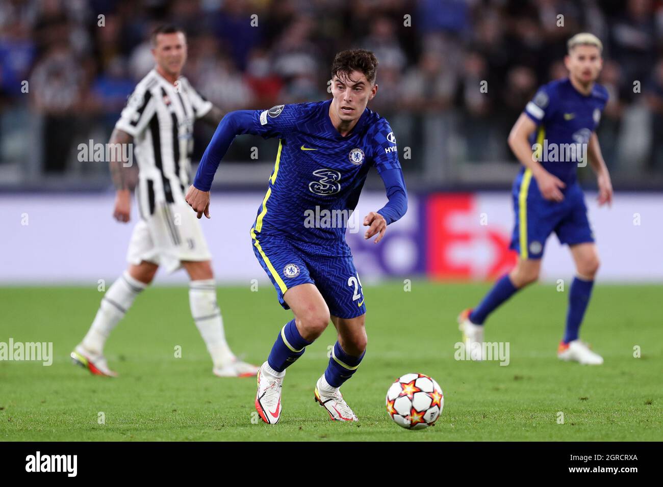 Kai Havertz of Chelsea Fc in action during the Uefa Champions League ...