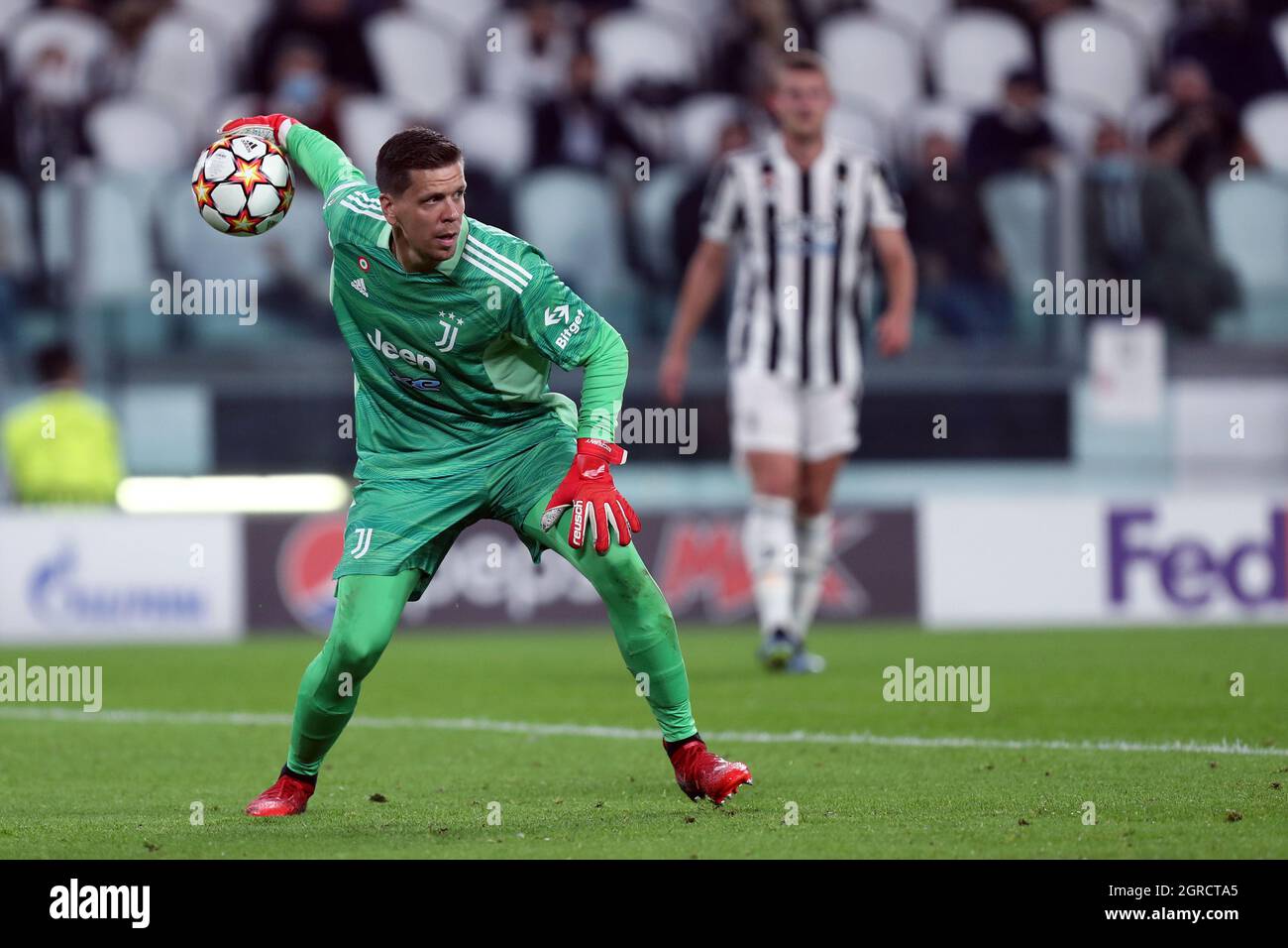 Wojciech Szczesny of Juventus Fc in action during the Uefa Champions ...
