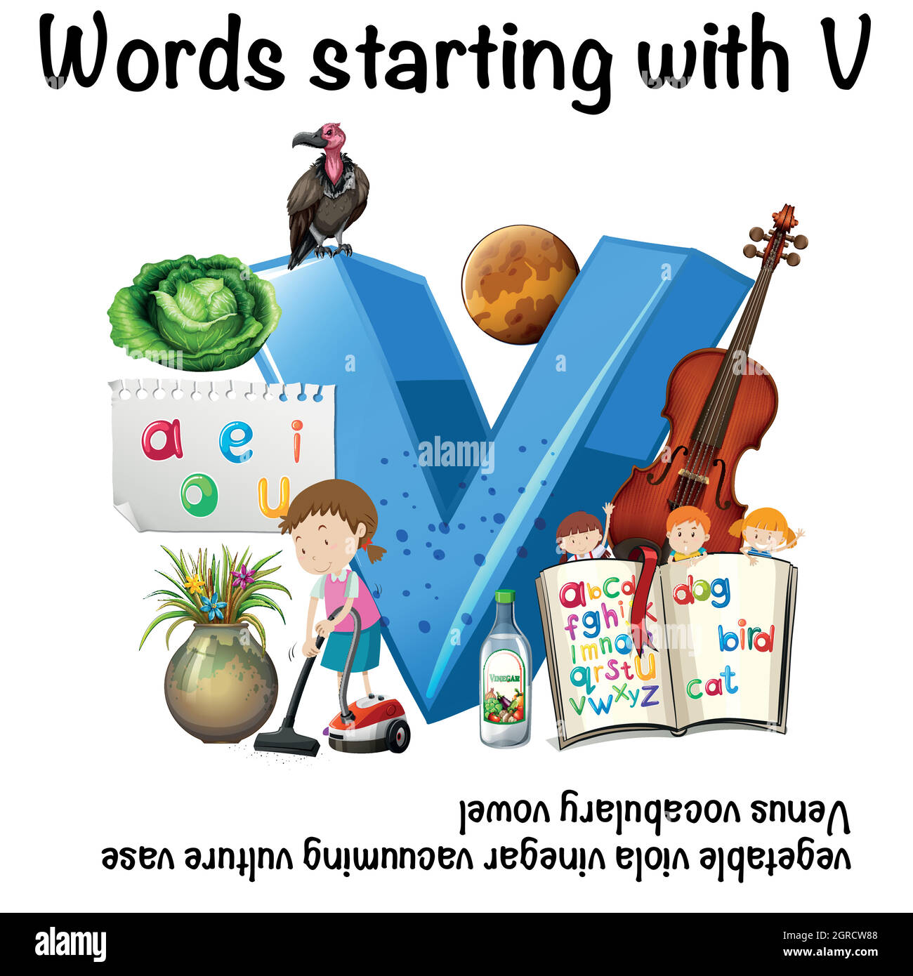 Worksheet for words starting with V Stock Vector Image & Art - Alamy