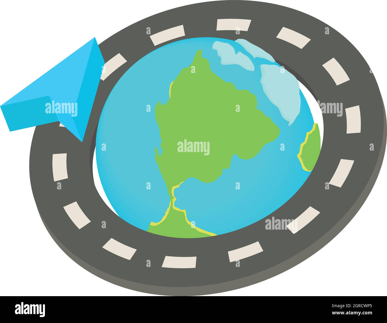 Map of round the world flight hi-res stock photography and images - Alamy