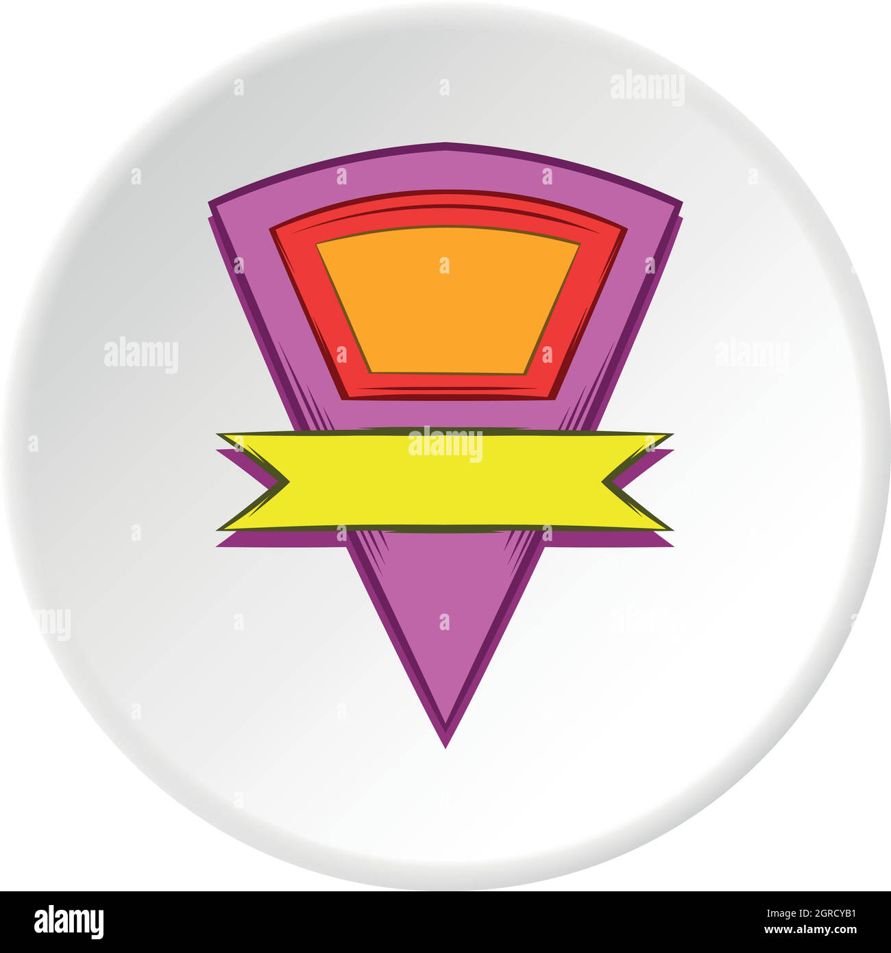 Triangular emblem Stock Vector Images - Alamy