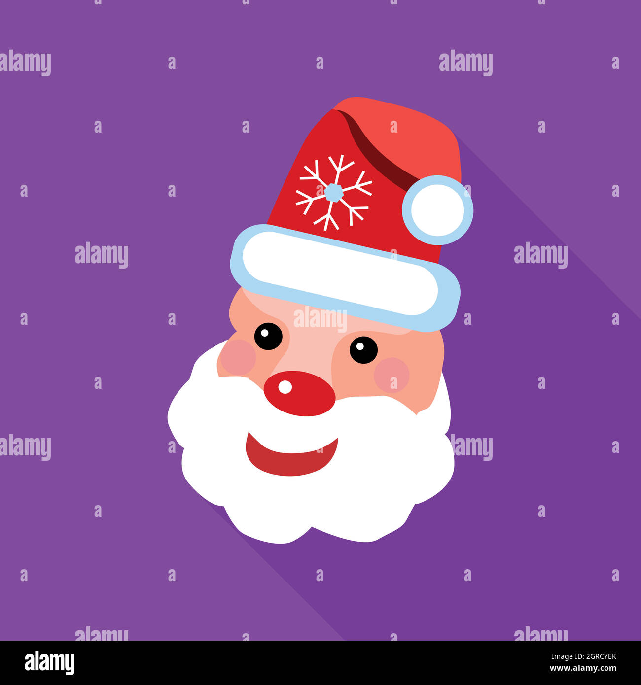 Santa sticker Stock Vector Images - Alamy