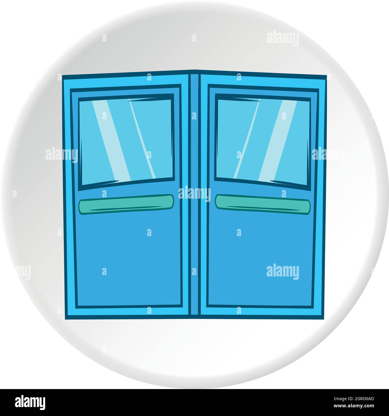 Double door white Stock Vector Images - Alamy