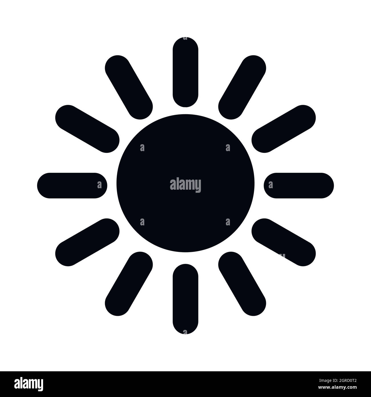 Simple vector sun icon Stock Vector Images - Alamy