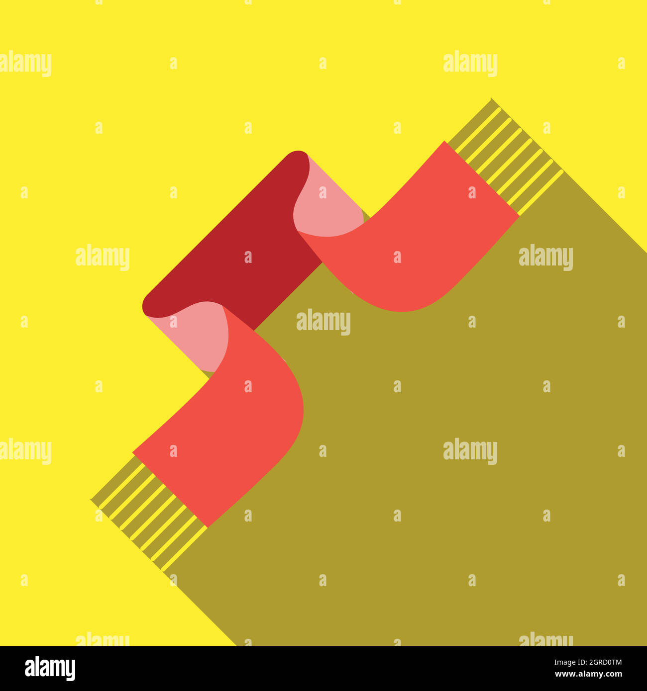 Long scarf design Stock Vector Images - Alamy