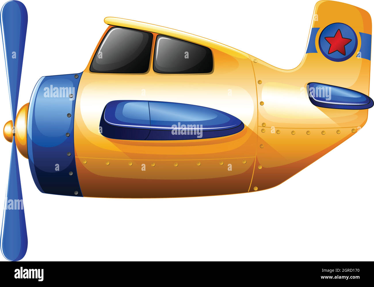 A propeller-powered aircraft Stock Vector Image & Art - Alamy