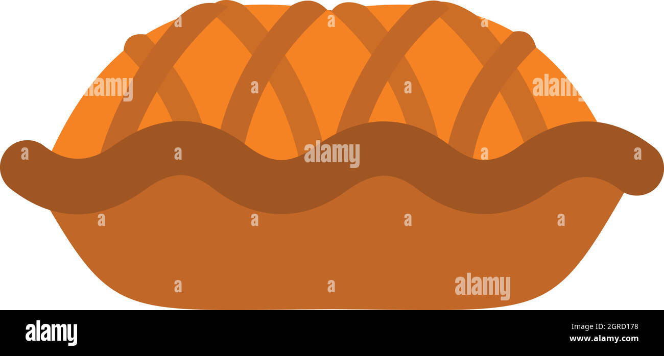 Homemade cake icon flat Stock Vector Images - Alamy