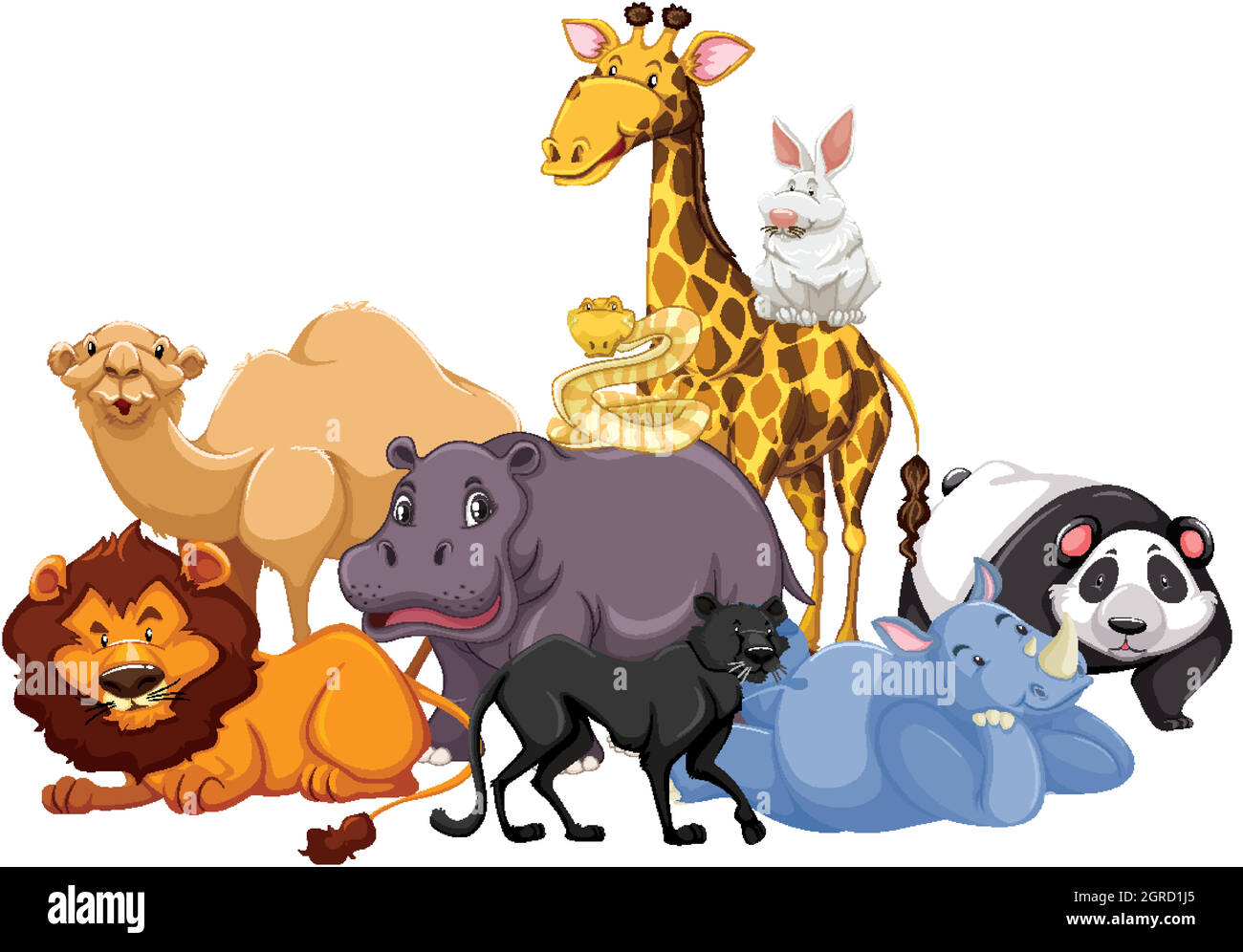 Group of wild animal Stock Vector Image & Art - Alamy