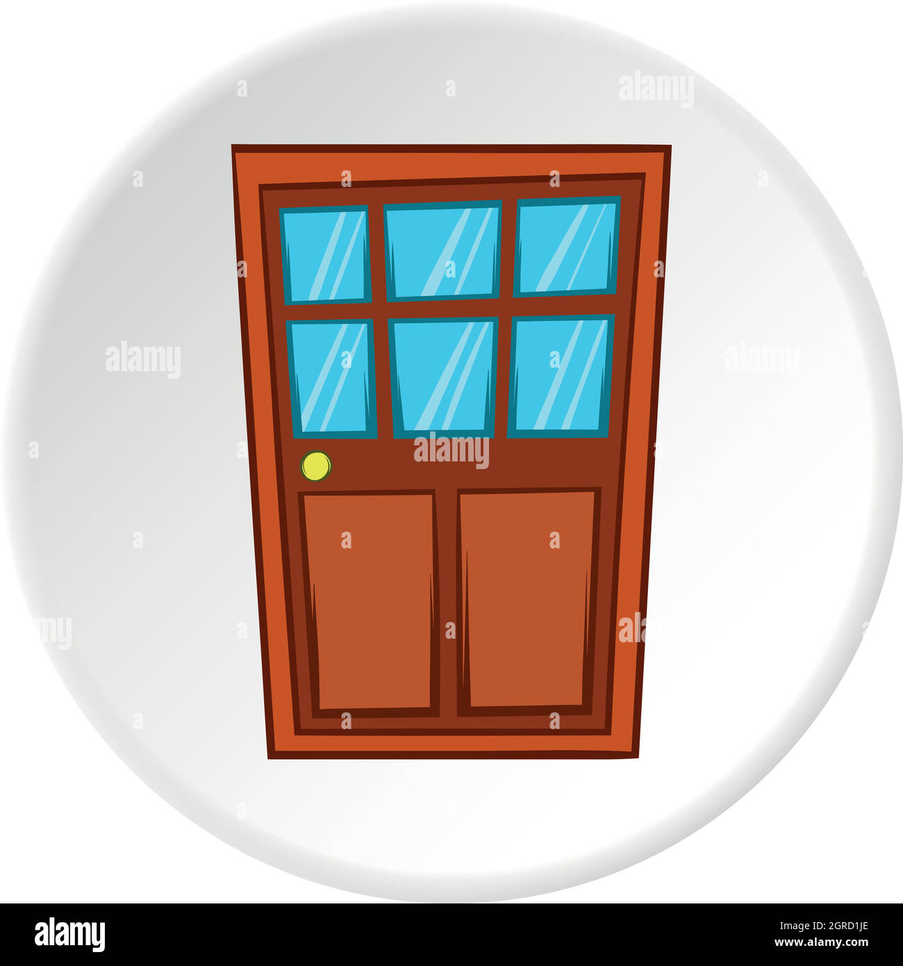 Wooden interior door Stock Vector Images - Alamy