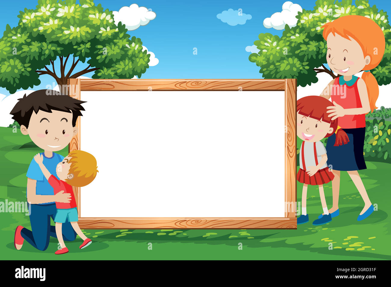 Information sign on wooden Stock Vector Images - Alamy