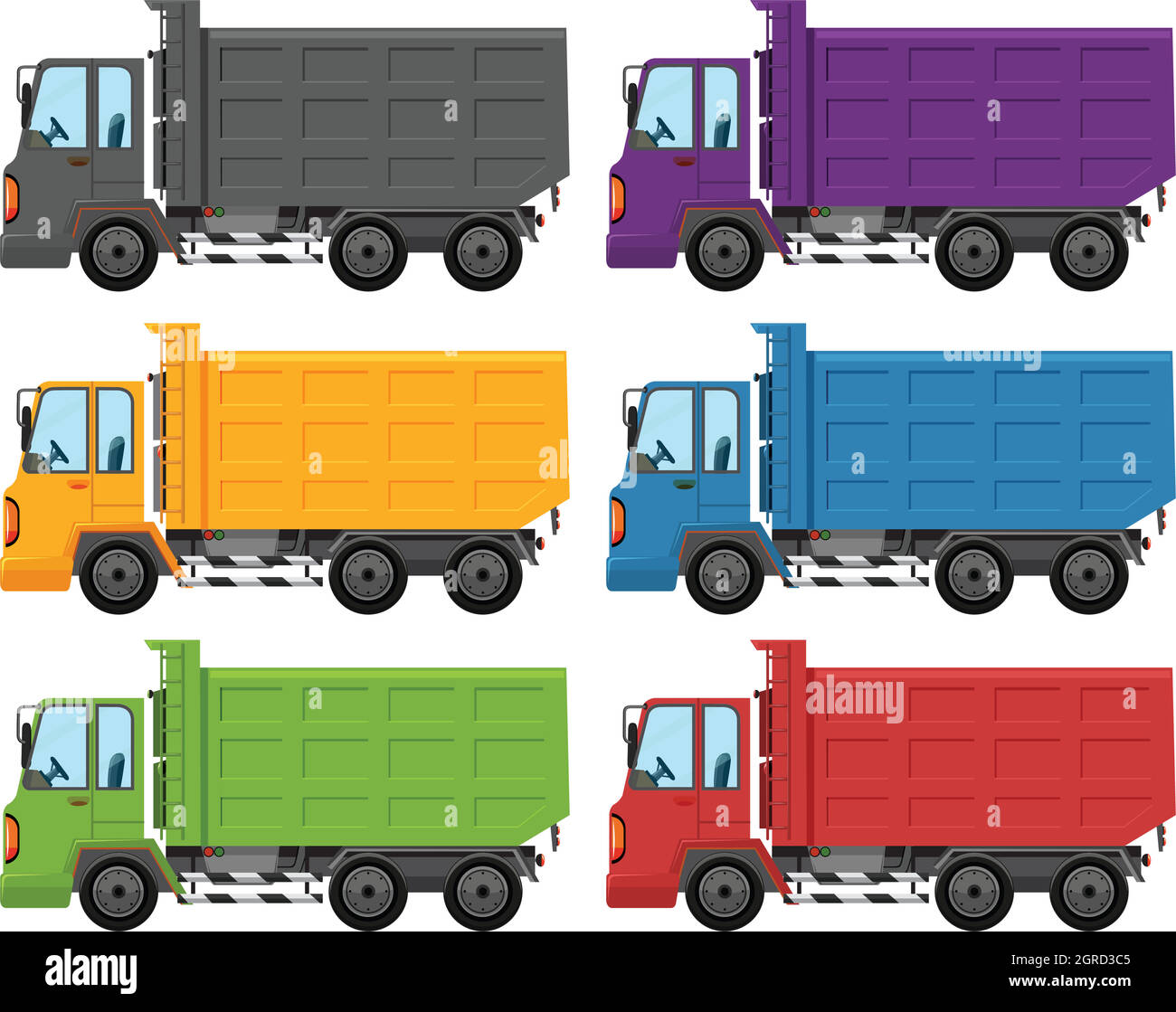Set of different truck colour Stock Vector Image & Art - Alamy