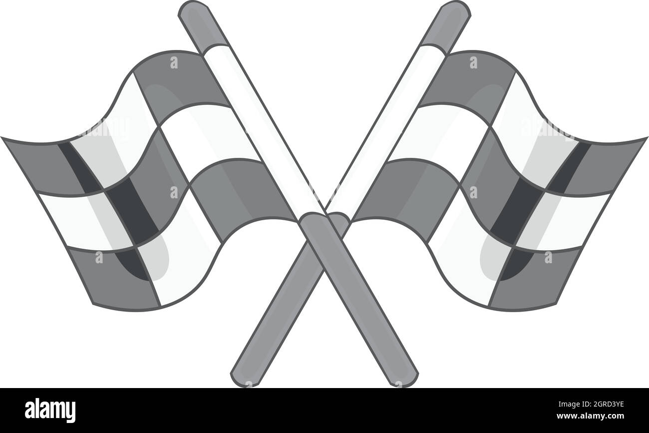 Racing flags icon, black monochrome style Stock Vector Image & Art - Alamy