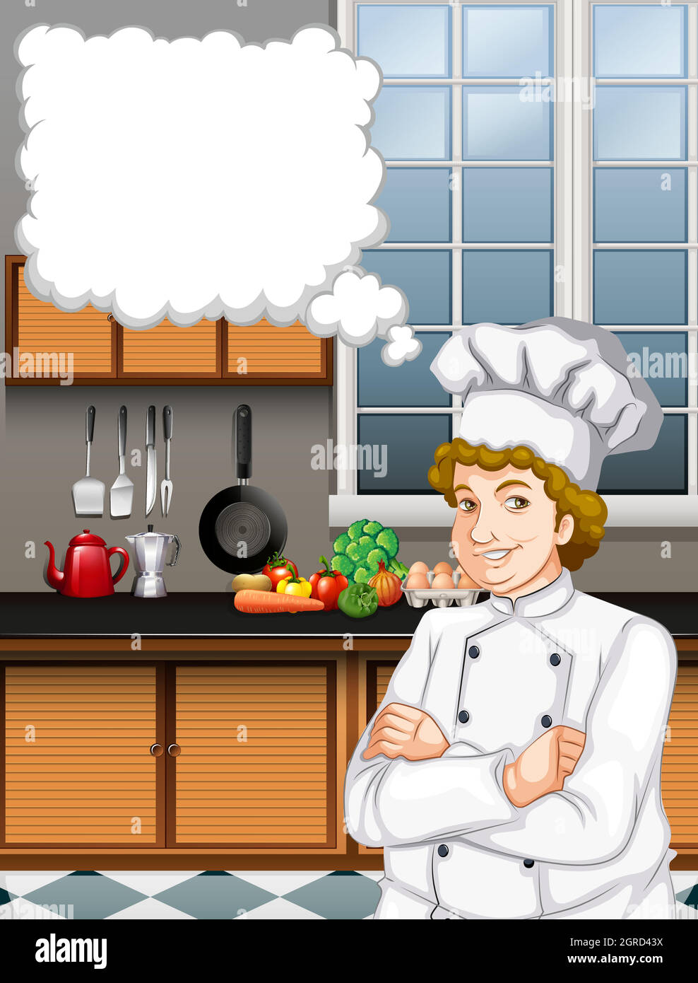 Chef in uniform Stock Vector Images - Alamy