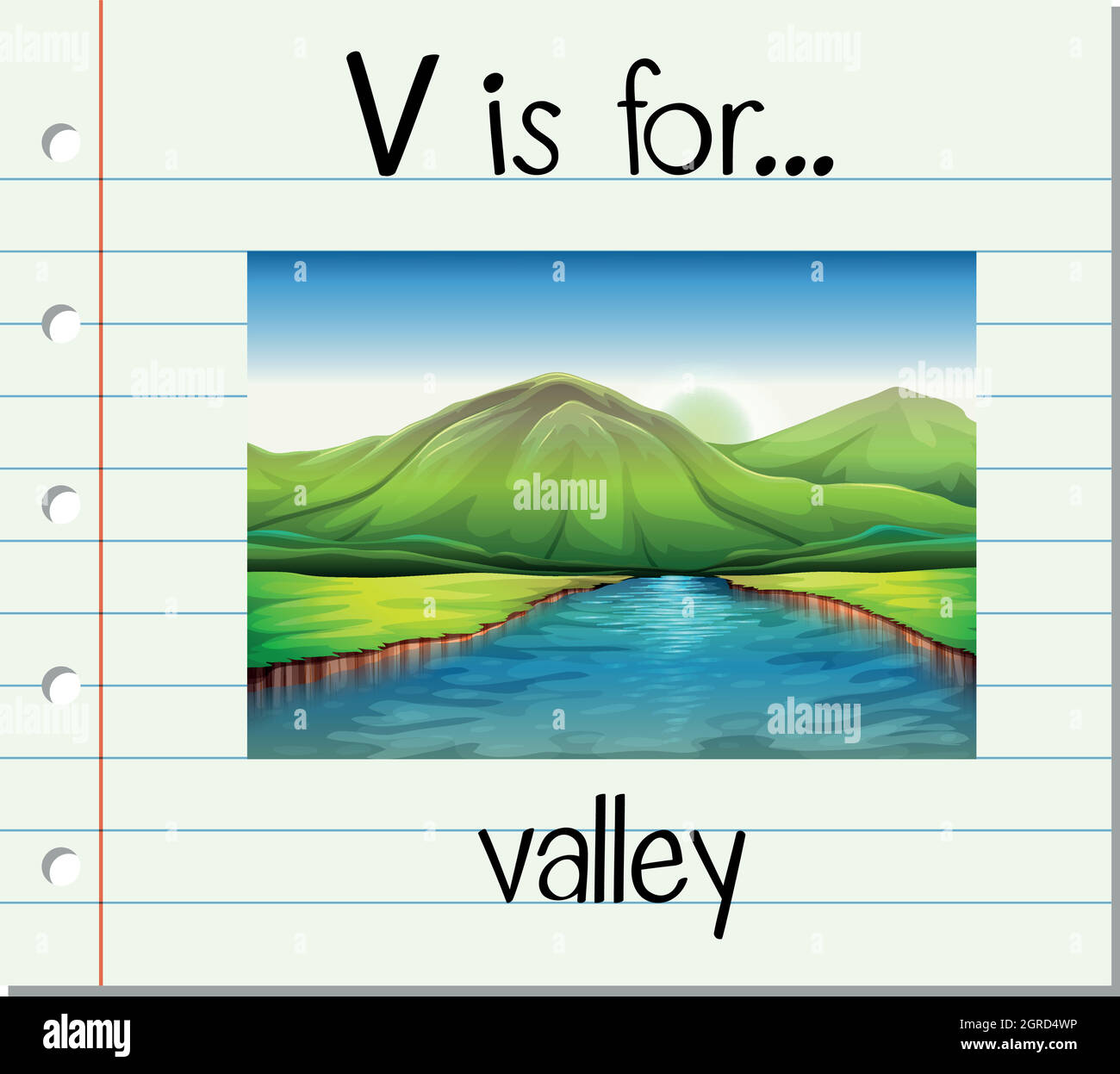 English river scenery Stock Vector Images - Alamy