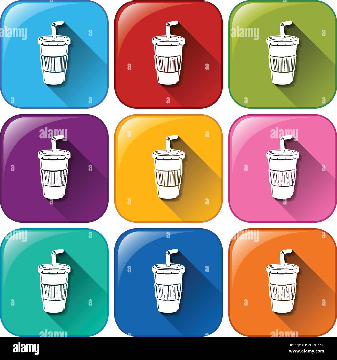 Pink drink Stock Vector Images - Alamy