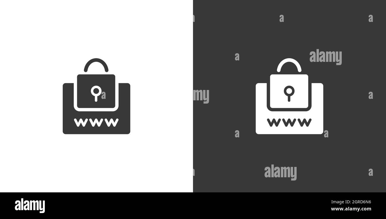 Secure web navigation. Security padlock. Internet concept. Isolated ...