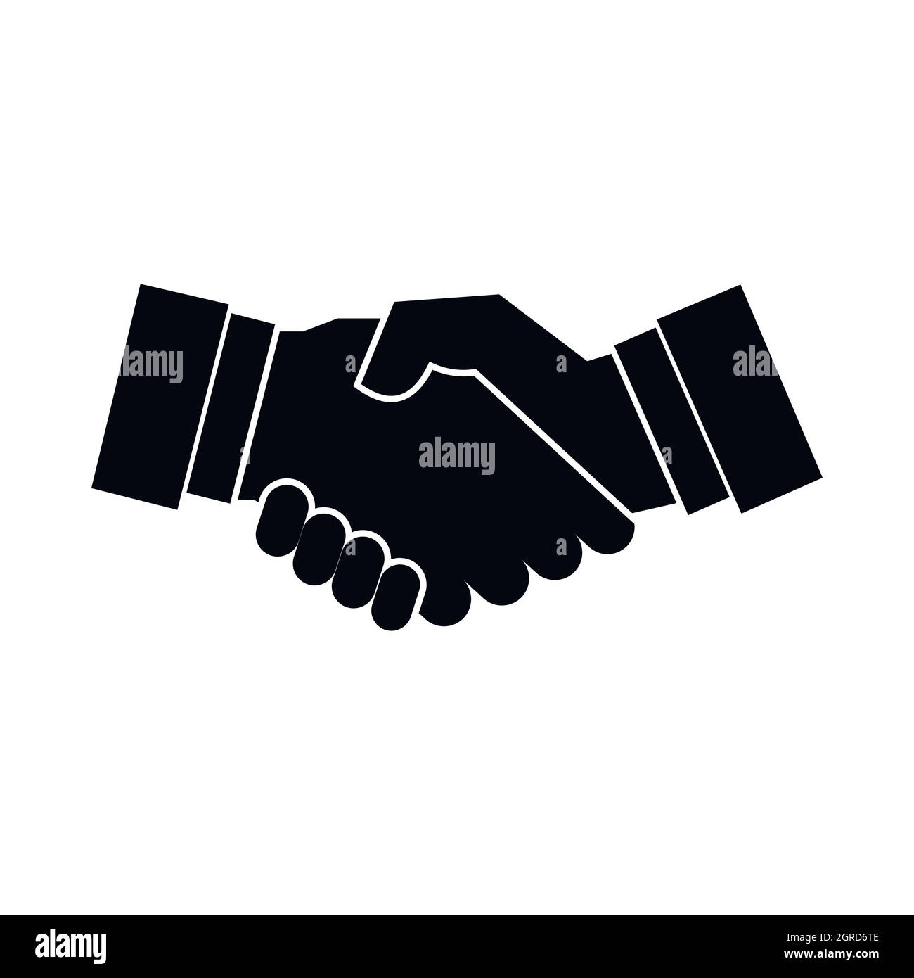 Handshake icon, simple style Stock Vector Image & Art - Alamy