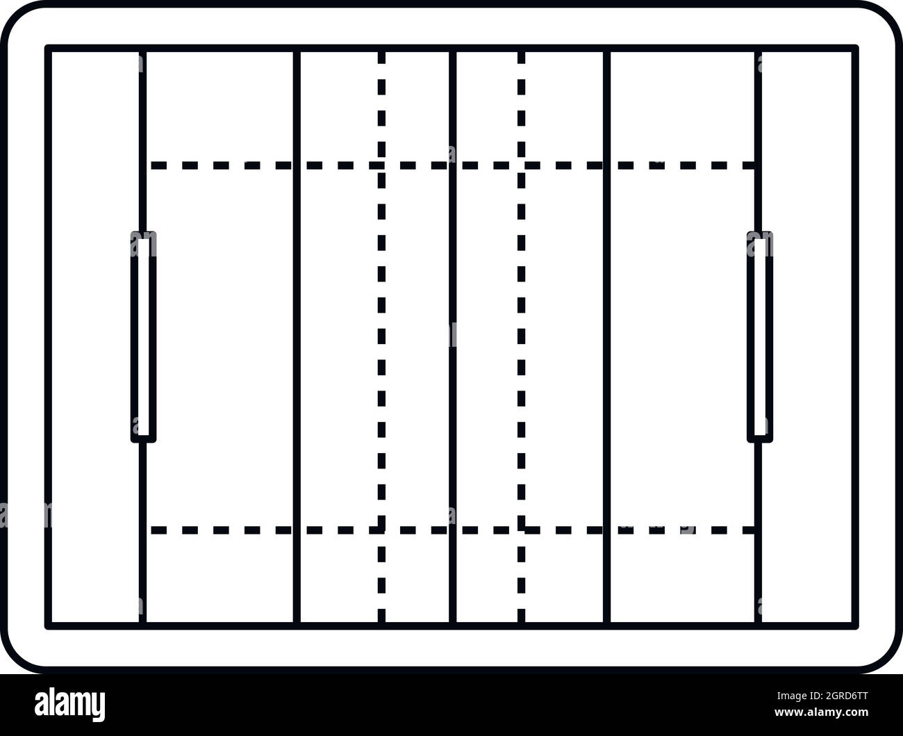 Football pitch grass aerial Stock Vector Images - Alamy