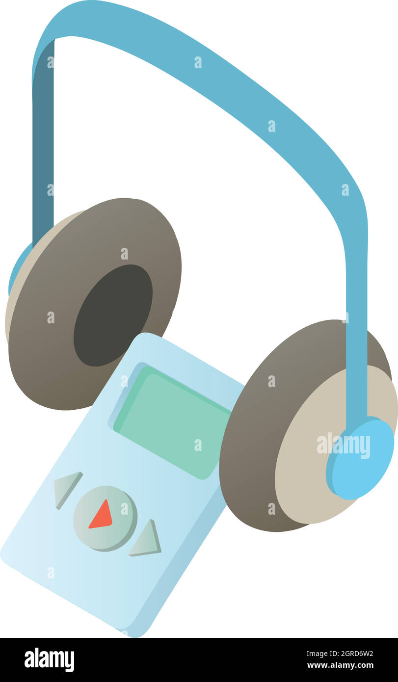 Museum audio guide, headphones icon, cartoon style Stock Vector Image ...