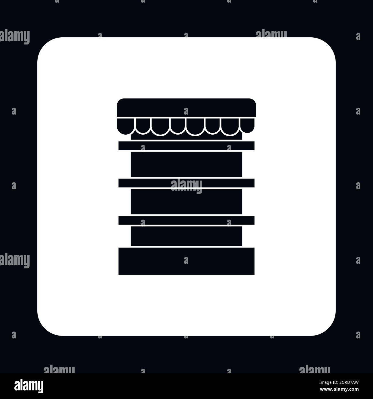 Display food shelves Stock Vector Images - Alamy