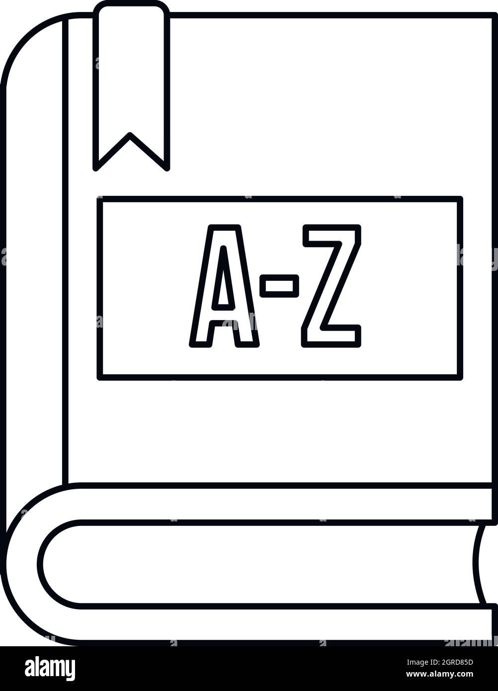 Dictionary book icon, outline style Stock Vector Image & Art - Alamy