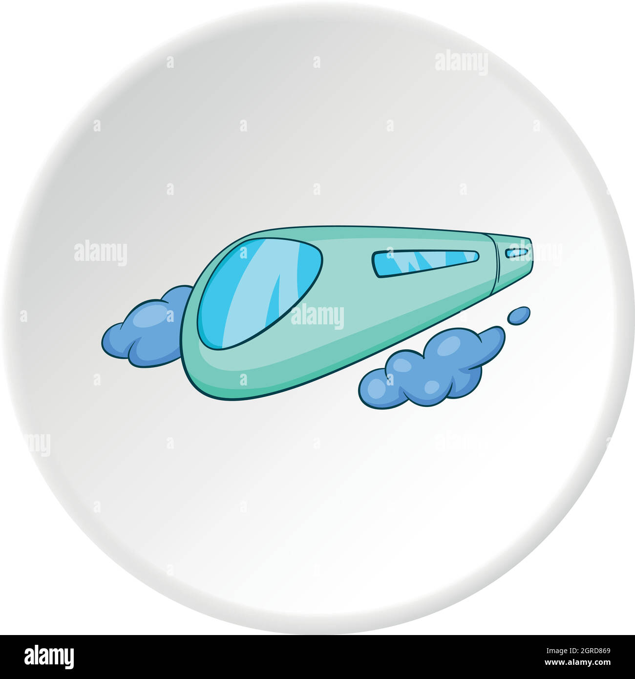 High speed train icon, cartoon style Stock Vector Image & Art - Alamy