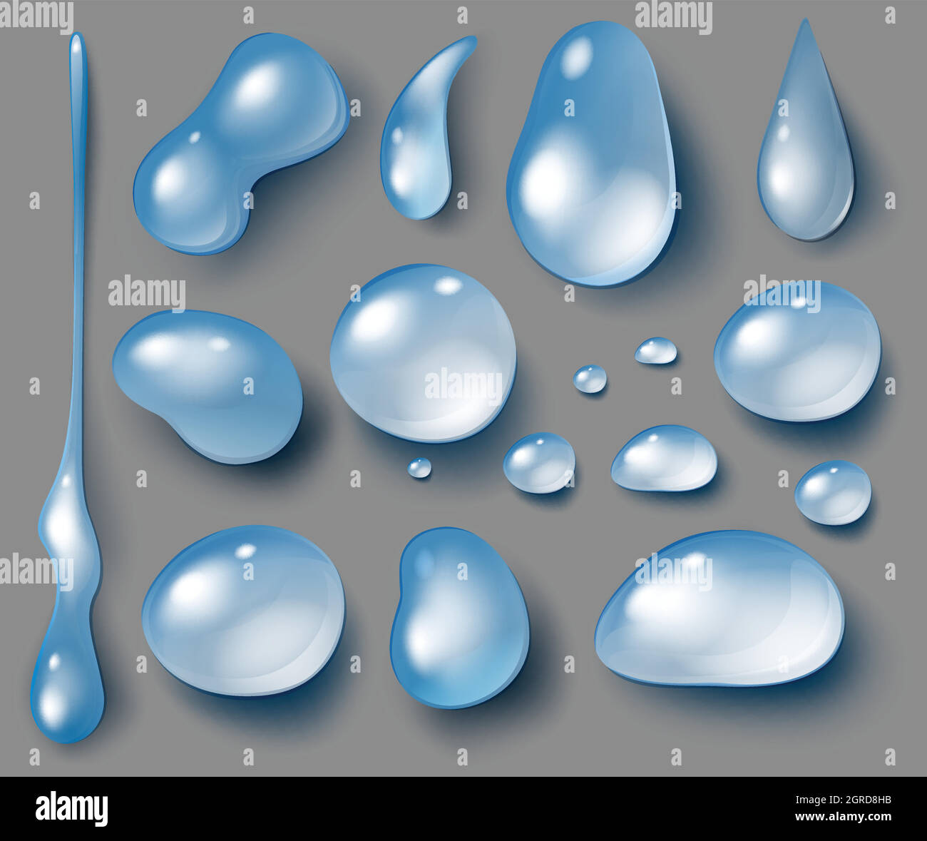 Drops water raindrops on Stock Vector Images - Alamy