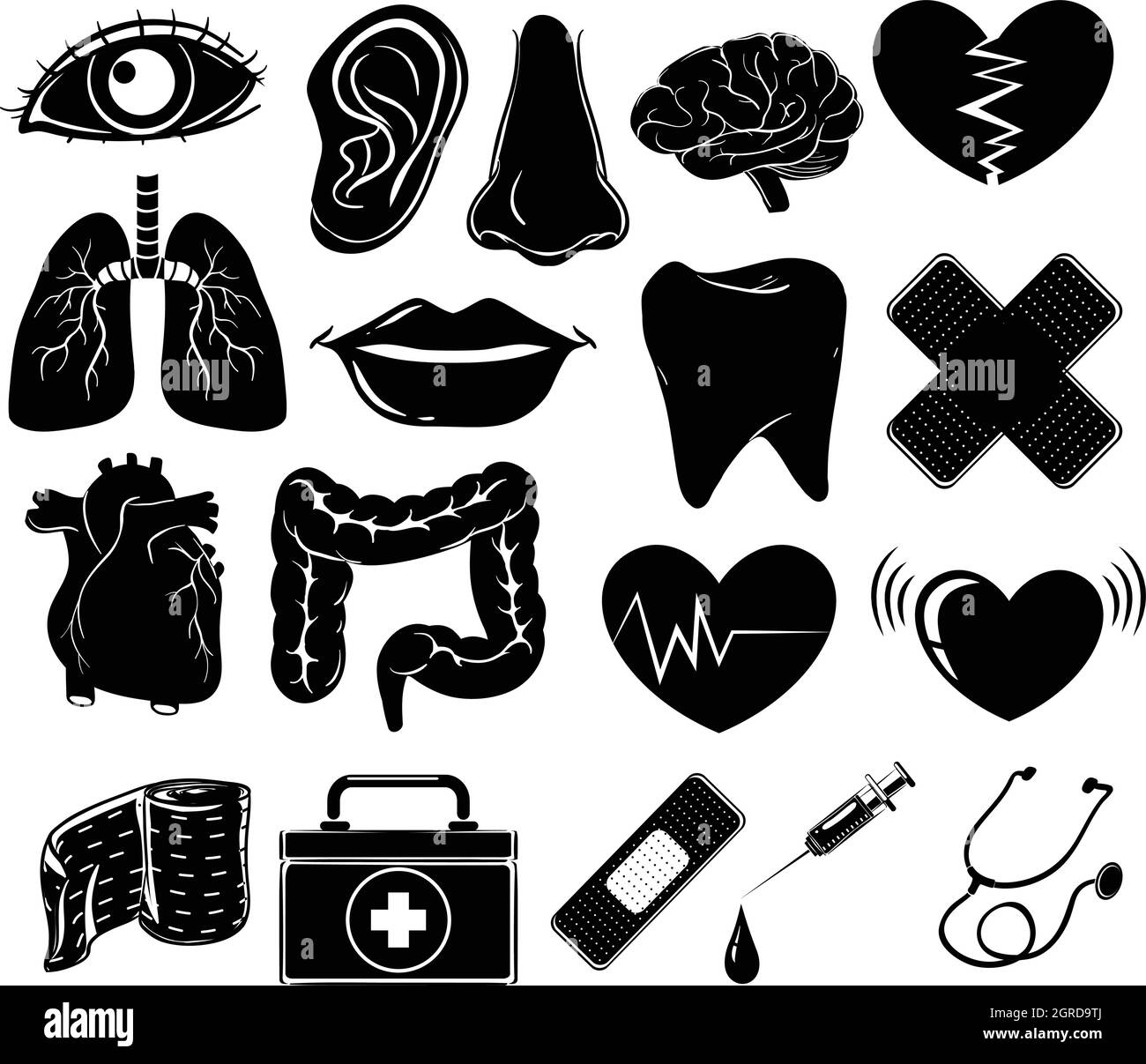 Set of medical symbols Stock Vector Image & Art - Alamy