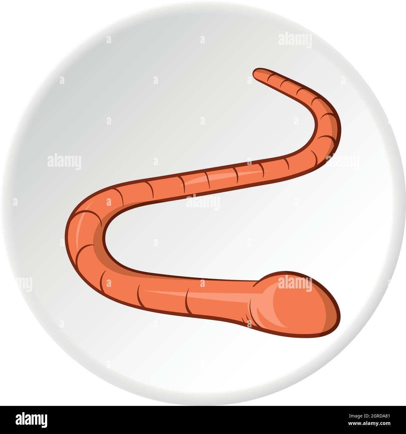 Worm icon, cartoon style Stock Vector Image & Art - Alamy
