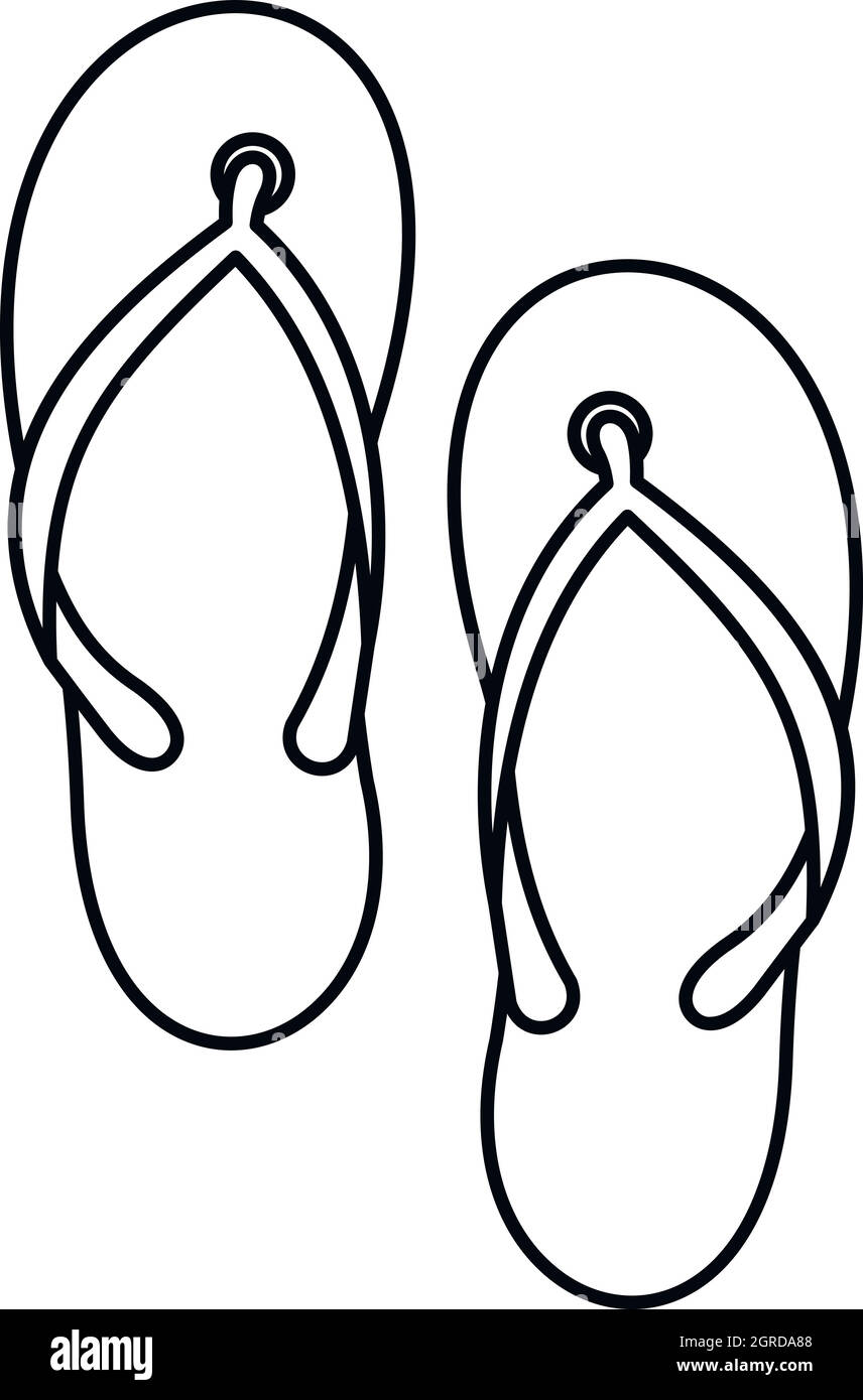 Beach vacation outline Stock Vector Images - Alamy