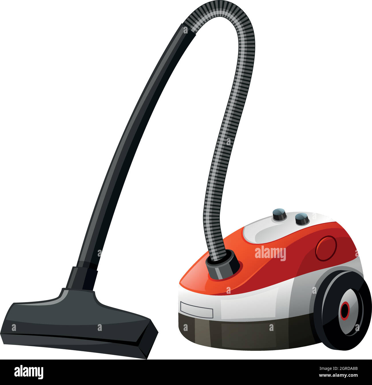 Single vacumm cleaner with wheels Stock Vector Image & Art - Alamy