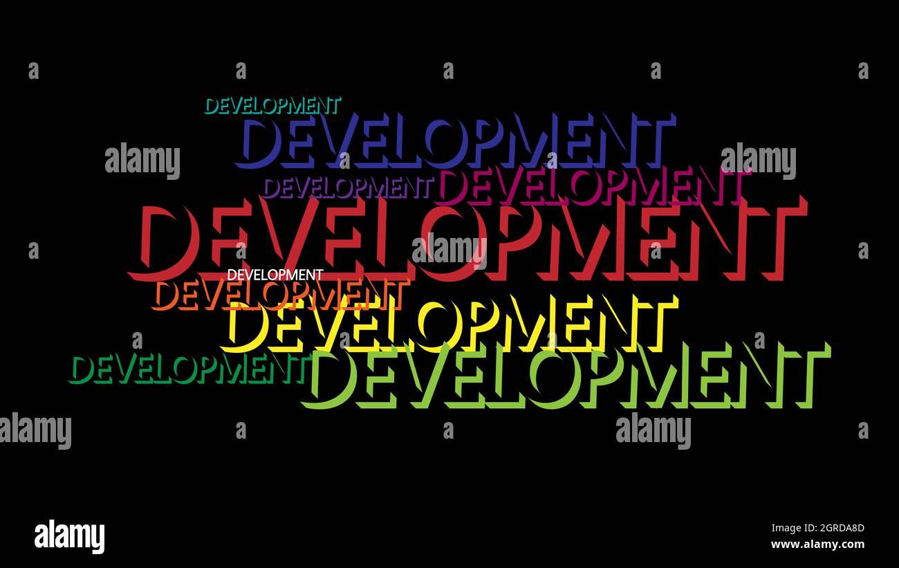 Development, Vector word. Quotes and phrases for banners, posters ...